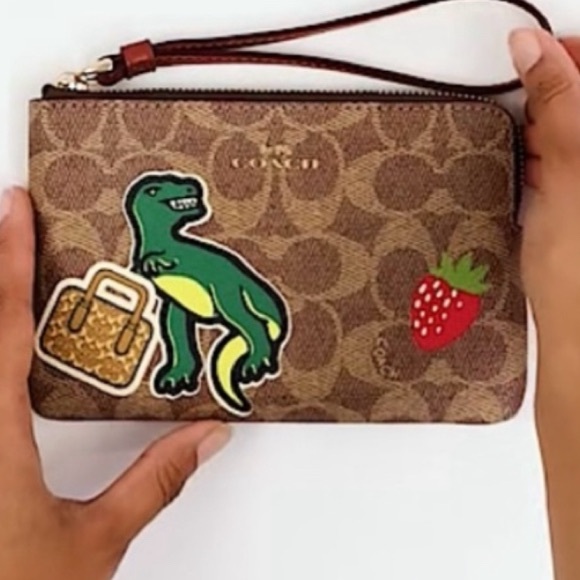 Coach | Bags | New Coach Rexy Dinosaur Wristlet | Poshmark